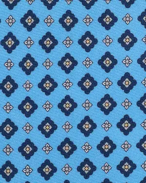 Bloomingdale'S Silk Classic Geometric Floral Neck Tie - Blue
