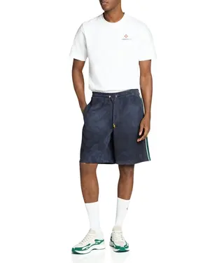 Casablanca Suede Drawstring Shorts