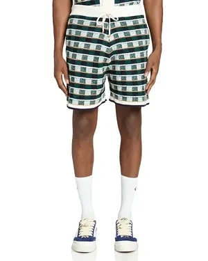 Casablanca Check Embroidery Shorts - Multi