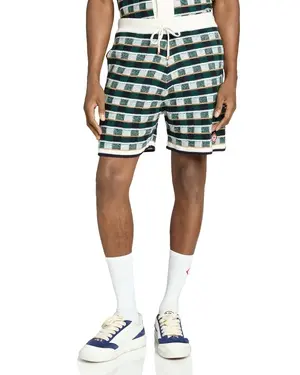 Casablanca Check Embroidery Shorts