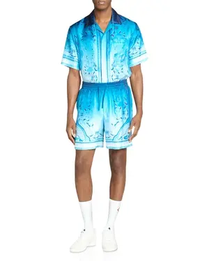 Casablanca Egyptian Rug Silk Shorts