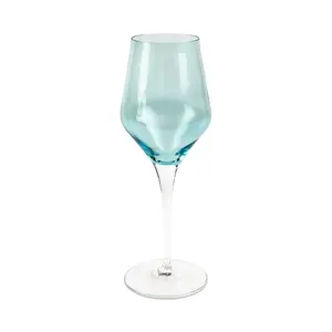 VIETRI Contessa Wine Glass - Teal