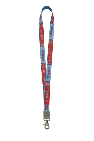 Chanel Blue & Orange Sportline Logo Lanyard