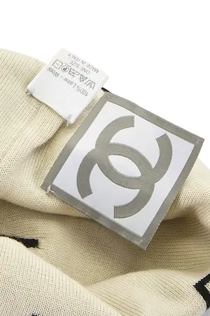 Chanel Wool Logo Beanie