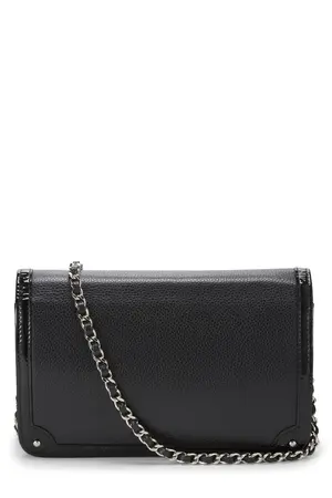 Chanel Caviar Timeless Studded Border Wallet On Chain