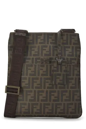 Fendi Zucca Coated Flat Messenger