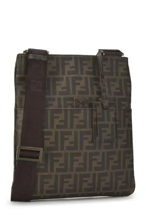 Fendi Zucca Coated Flat Messenger