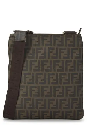 Fendi Zucca Coated Flat Messenger