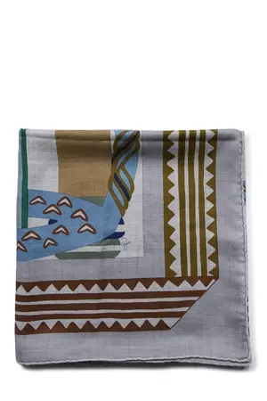 Hermès Multicolor 'fantaisie D'etriers' Cashmere Scarf