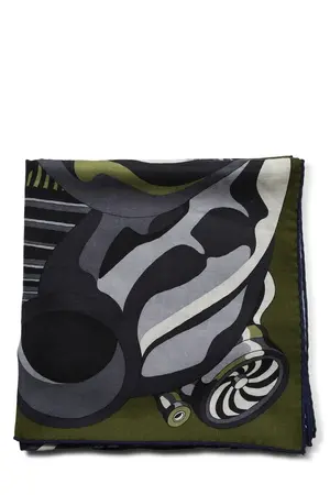 Hermès Multicolor '600 Chevaux' Cashmere Scarf