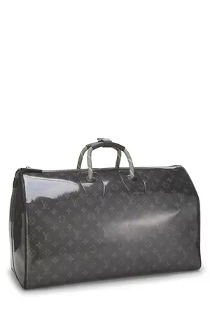LOUIS VUITTON Monogram Eclipse Glaze Keepall Bandouliere 50