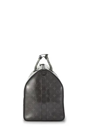 LOUIS VUITTON Monogram Eclipse Glaze Keepall Bandouliere 50
