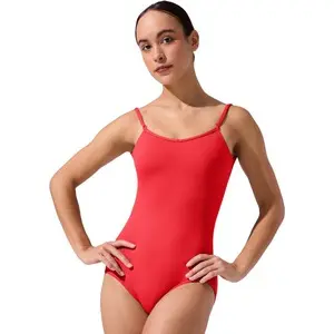 CAPEZIO Team Basics Camisole Leotard W/ Adjustable Straps - Red