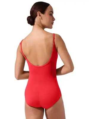 CAPEZIO Team Basics Camisole Leotard With Adjustable Straps - Red