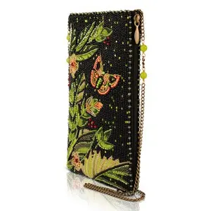 MARY FRANCES ACCESSORIES Enchanting Evening Crossbody Phone Bag