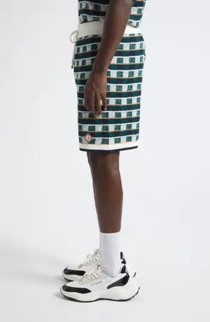 Casablanca Mosaic Check Jacquard Shorts