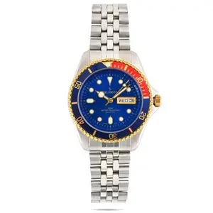 PEUGEOT Sport Day Date Rotating Bezel Bracelet Watch