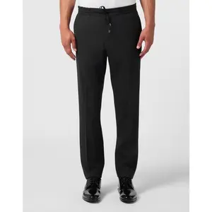 Philipp Plein Wool Jogging Trousers - Black