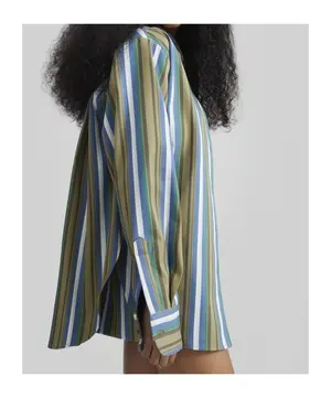 THE FRANKIE SHOP Long-sleeved Shirt With Pointed Collar And Padded Shoulders