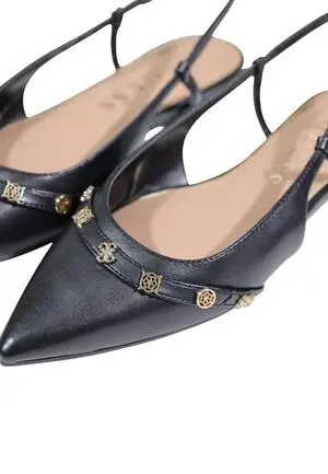 Guess Point-toe Flat Pumps