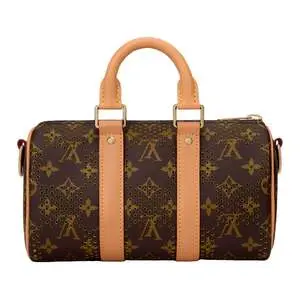 LOUIS VUITTON Keepall Bandoulière 25 Monogram Perforated Canvas Bag