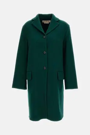 Marni Single-breasted Wool And Cashmere Coat - Multicolor