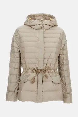 Moncler Quilted Down Jacket With Drawstring Hood - Multicolor