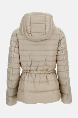 Moncler Quilted Down Jacket With Drawstring Hood - Multicolor