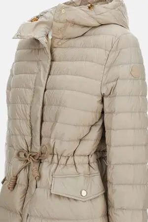 Moncler Quilted Down Jacket With Drawstring Hood - Multicolor