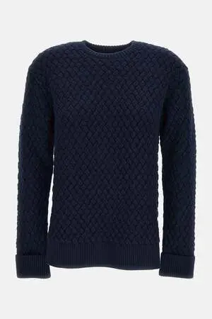 Bottega Veneta Intrecciato Motif Crewneck Sweater - Multicolor