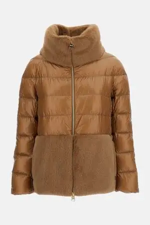 Herno Faux Fur Down Jacket - Multicolor
