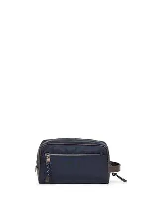 Prada Accessori Pelletteria Blue Speedrock Beauty Case