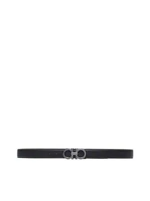 FERRAGAMO Gancini Reversible Leather Belt - Multicolor