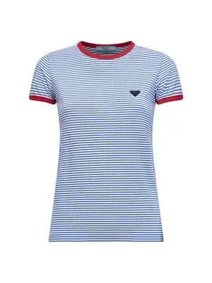 Prada Striped Cotton T-shirt - Multicolor