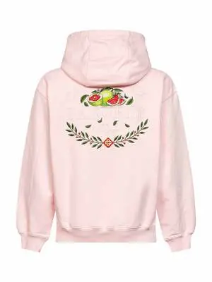 Casablanca X Ladurée Embroidered Organic Cotton Hoodie - Multicolor