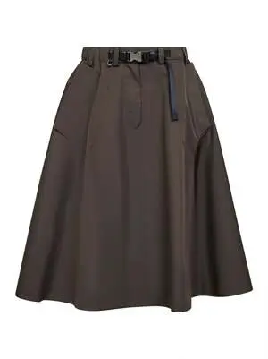 Prada Technical Canvas Circle Midi Skirt - Multicolor