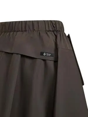Prada Technical Canvas Circle Midi Skirt - Multicolor