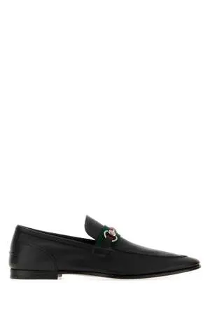 Gucci Leather Como Loafers - Black