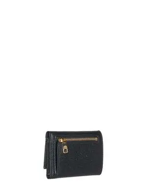 Dolce & Gabbana Black Dauphine Leather Wallet