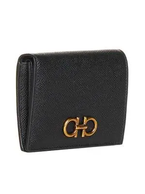 FERRAGAMO Compact Wallet 'gancini - Multicolor