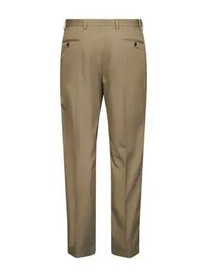 Prada Abbigliamento Clay Cotton Trousers With Key Ring