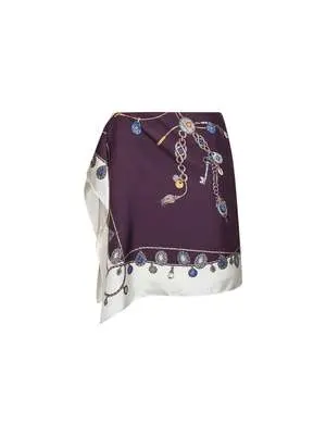 Versace Twill Mini Skirt - Multicolor
