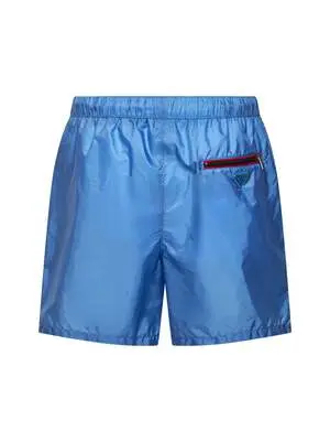 Prada Varie Light Blue Re-nylon Swim Shorts