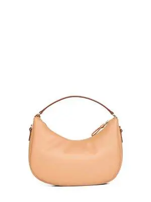 Prada Borse Natural Hobo Shoulder Bag In Calf Leather - Multicolor