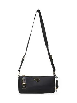 Prada Small Shoulder Bag With Zip And Padlock Fastening - Multicolor