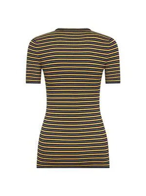 Prada Ribbed Knit Striped Sweater
