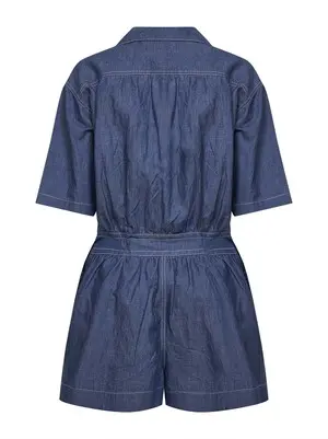 Prada Cotton Linen Detachable Playsuit