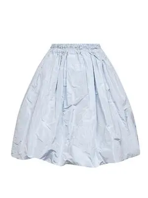 Prada Abbigliamento Light Blue Silk Technical Taffeta Short Skirt - Multicolor
