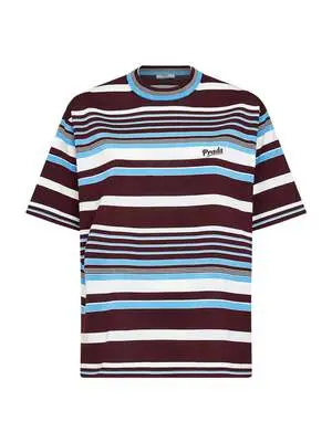 Prada Striped Cotton Knit Sweater - Multicolor