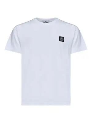 Stone Island White 60/2 Cotton Jersey Slim-fit T-shirt - Multicolor